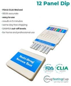 Multi Drug Screen Test - 13 Panel Dip Card accurate and fast