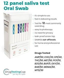 Oral Swab Drug Test - Fast Convenient 13 panel drug test